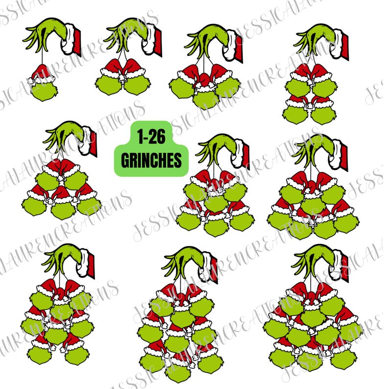 Grinch Hand Ornament PNG Clipart, Christmas Design (digital Download ...