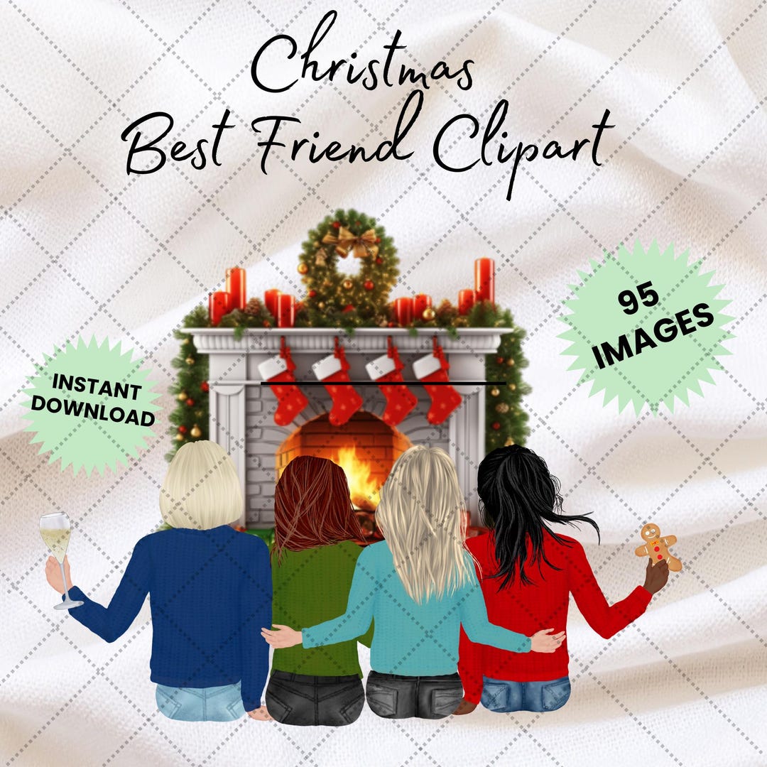 Christmas Friends Clipart, Soul Sisters, 95 PNG Images (digital ...