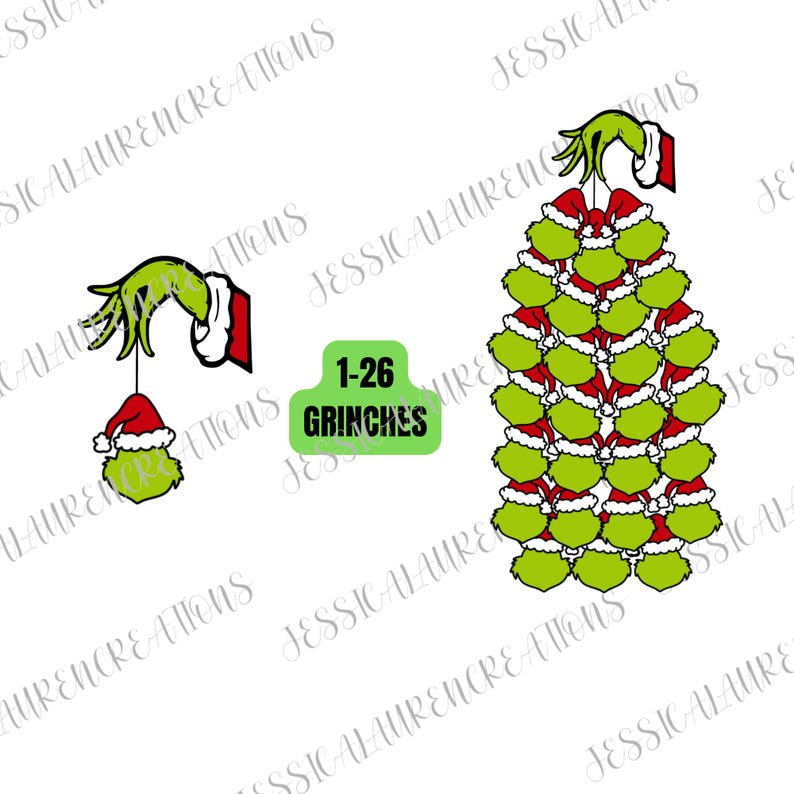 Grinch Hand Ornament PNG Clipart, Christmas Design (digital Download ...