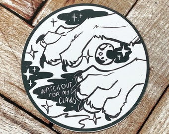 Furry Paw Sticker - Etsy