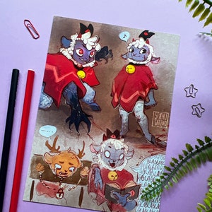 Cult of the Lamb Print | Cotl - Illustration - Indie Game - Creepy ...