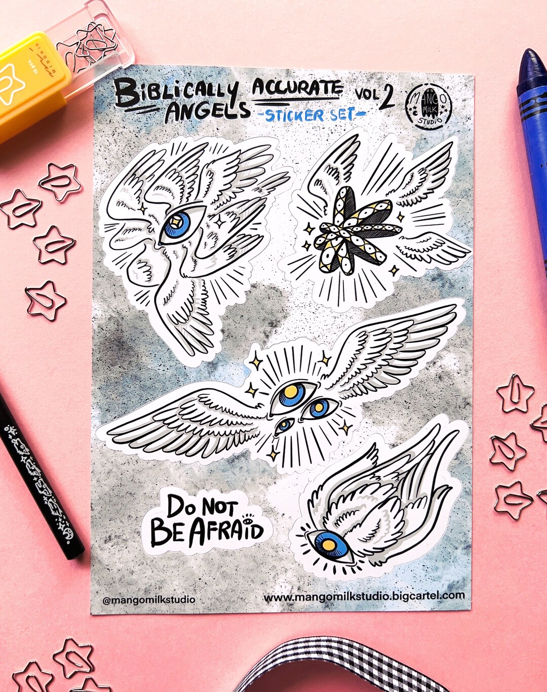 Biblical Accurate Angels Sticker Set Volume 2 - Cryptic Angel Stickers ...