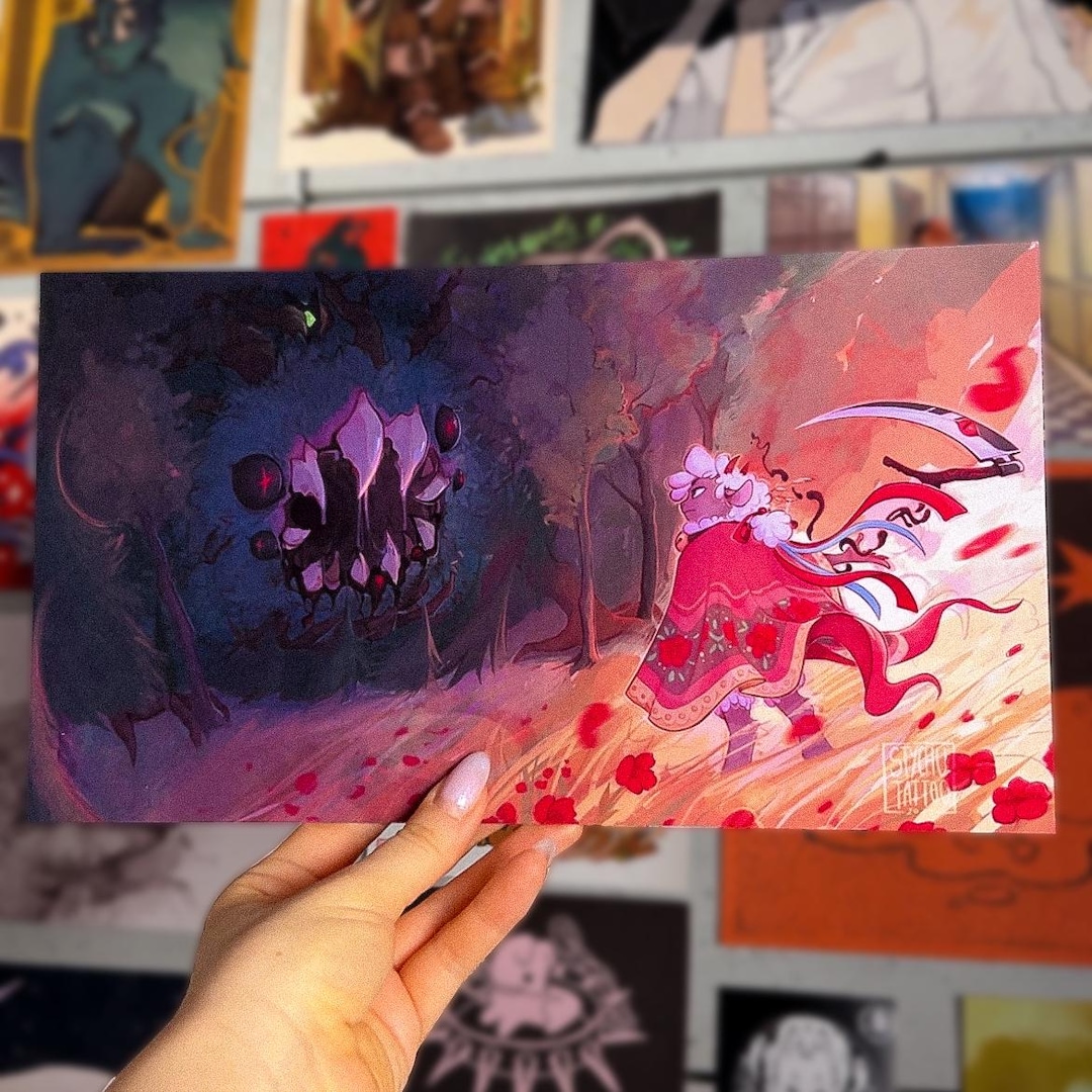 Lamb Vs Leshy - Large Print | Cult of the Lamb - Slavic Themed - Cotl ...