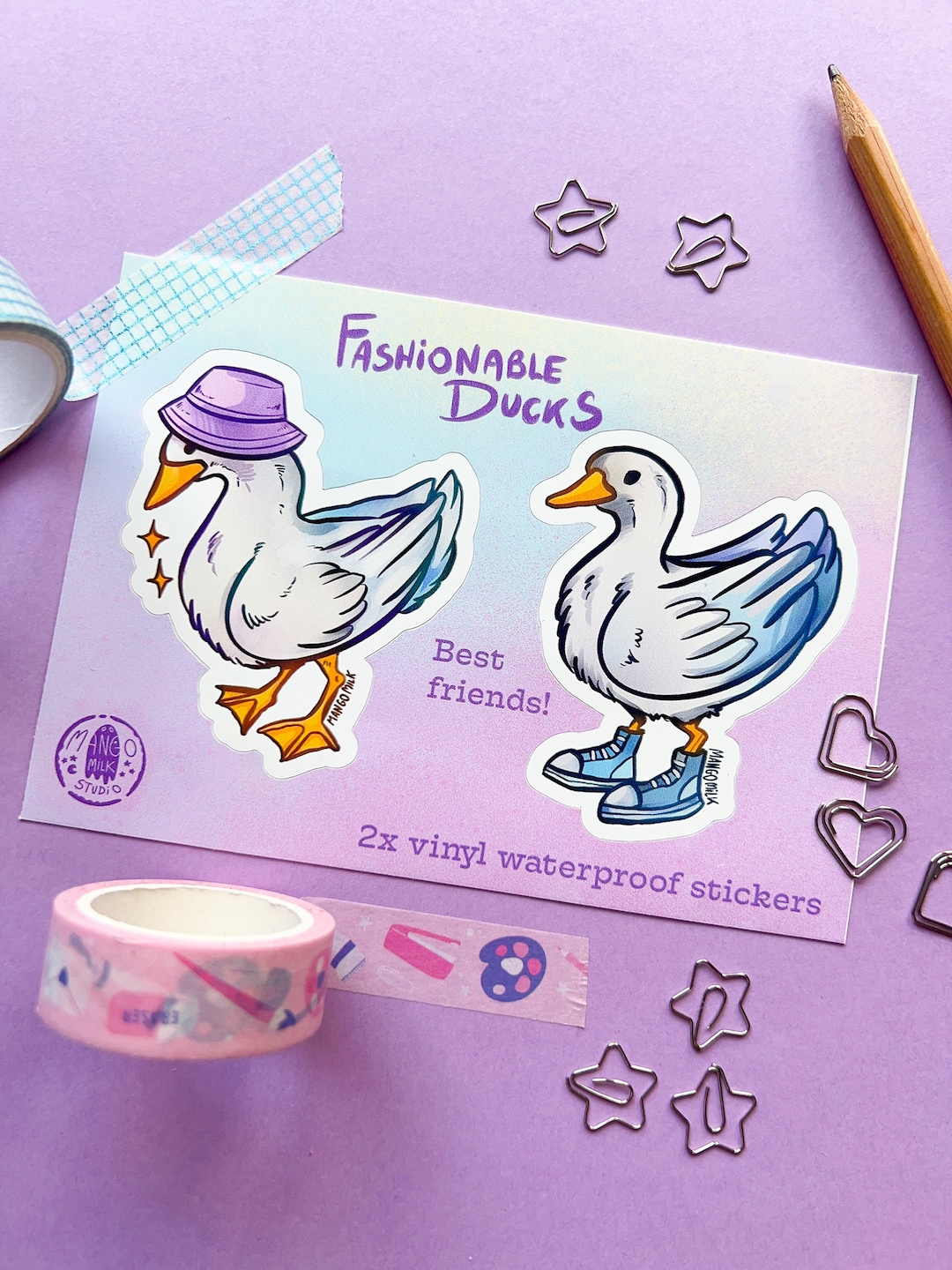 Fashionable Duck Sticker Set Ducc Stickers Geese Goose Cute Animal ...