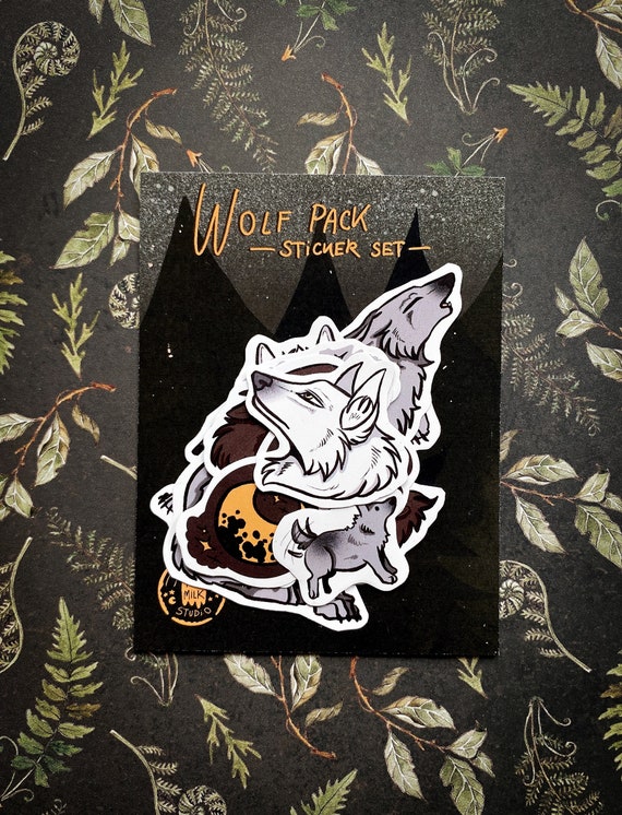 stickers illustration dog animals dogs canine furry wolves maned wolf ...
