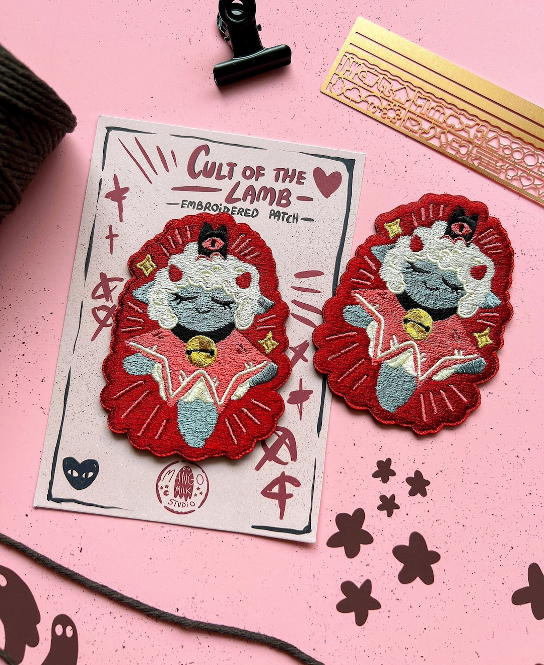 Cult of the Lamb - Embroidered Patch | Cotl - Game - Gaming Gift ...