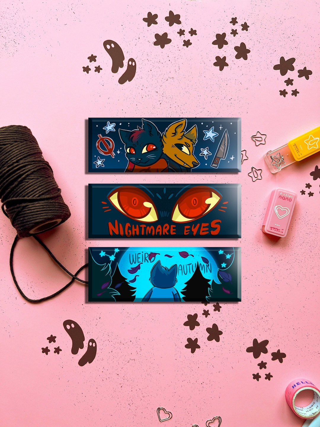 Night in the Woods Rectangular Buttons: Nitw Fan Art (25 X 70 Mm) - Etsy UK