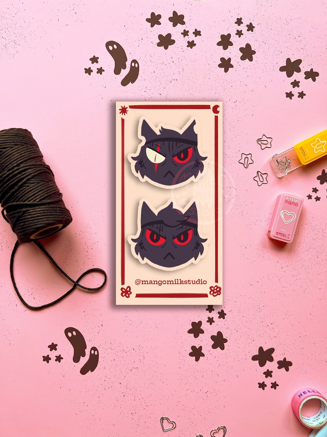 Aym and Baal Mini Sticker Set - Cult of the Lamb | Cotl - Narinder ...