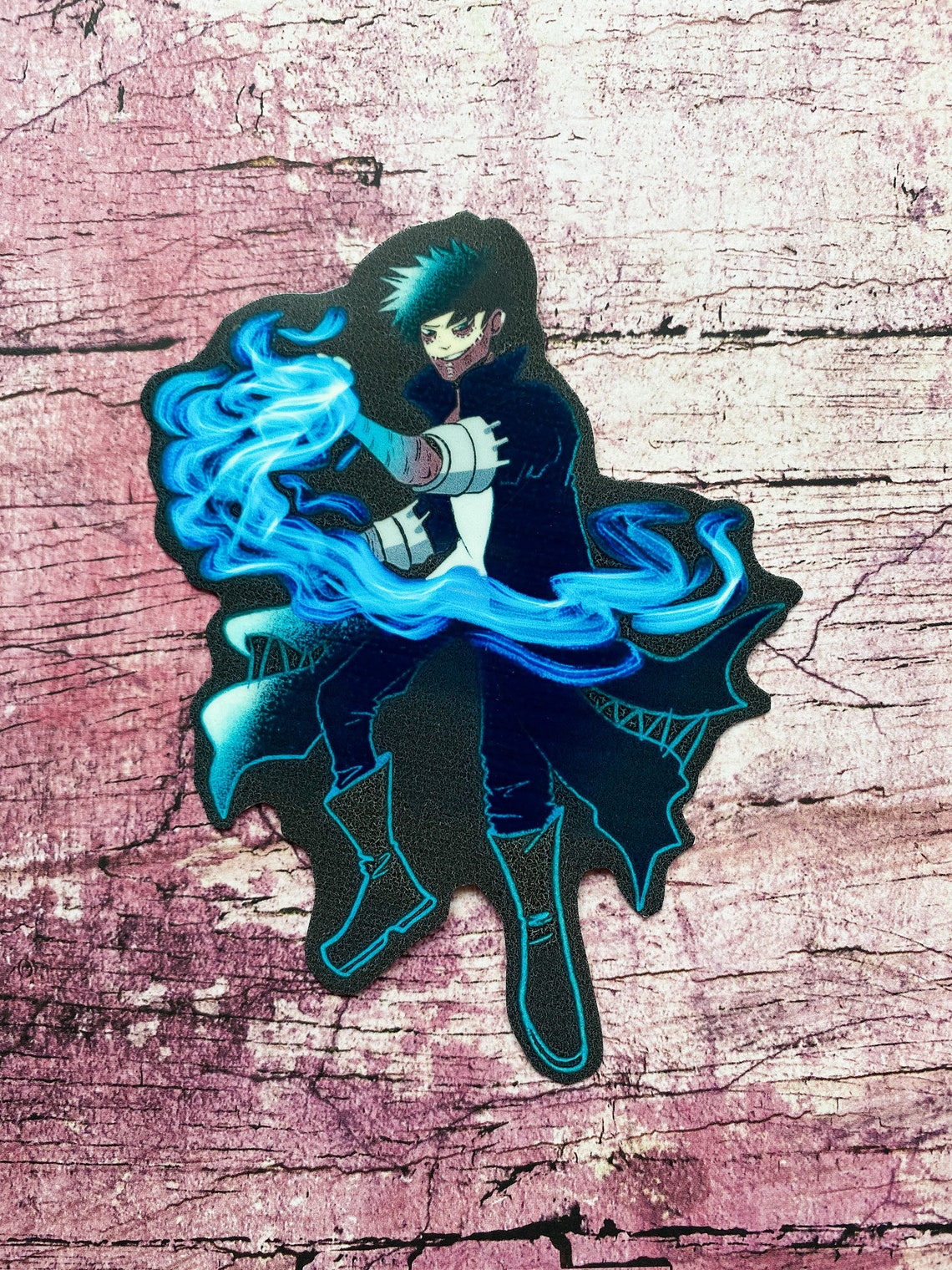 Glowing in the dark dabi sticker glow bnha boku no hero | Etsy