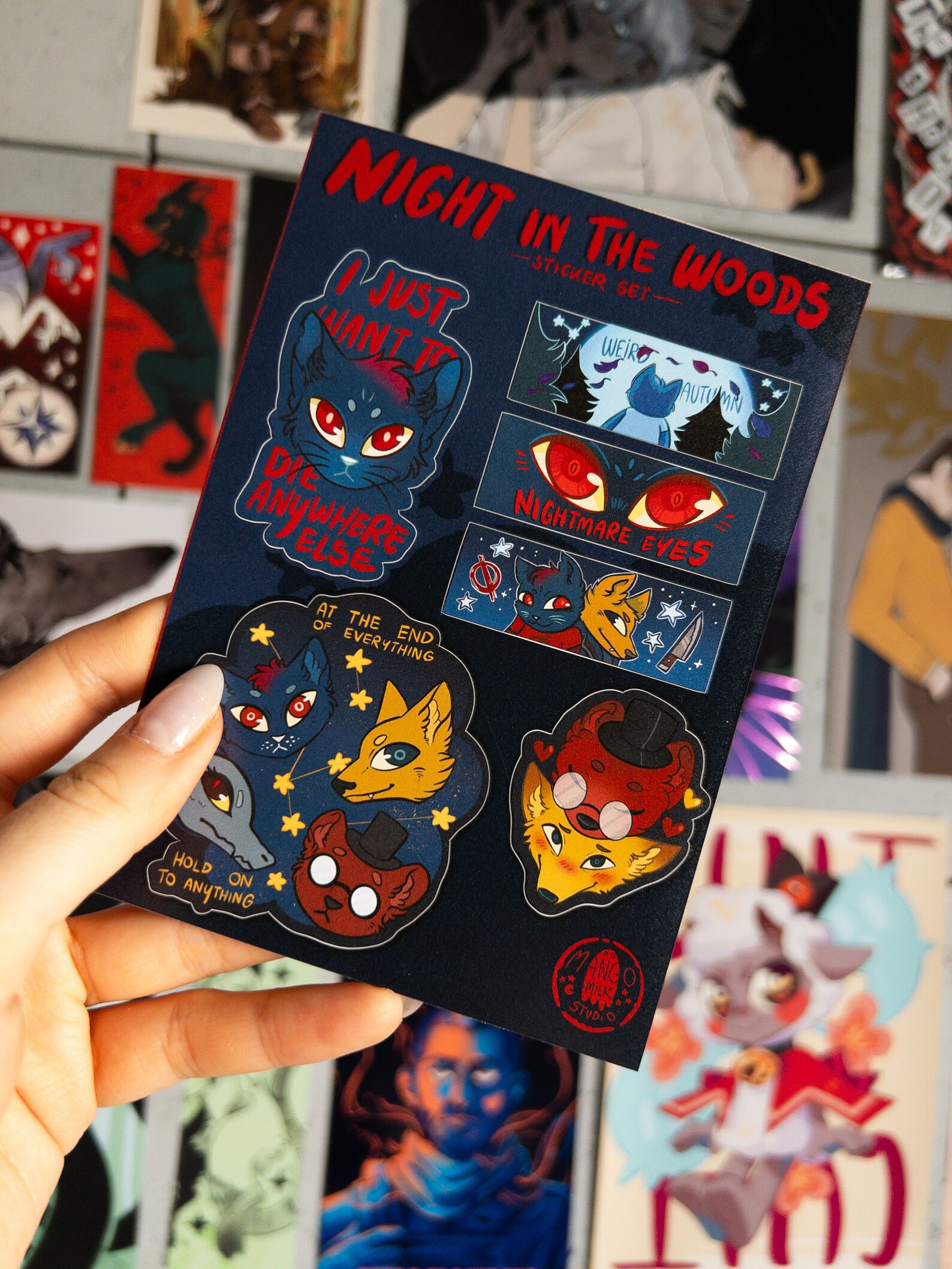 Night in the Woods Vinyl Sticker Set Nitw Gregg Mae Borowski Gregg ...