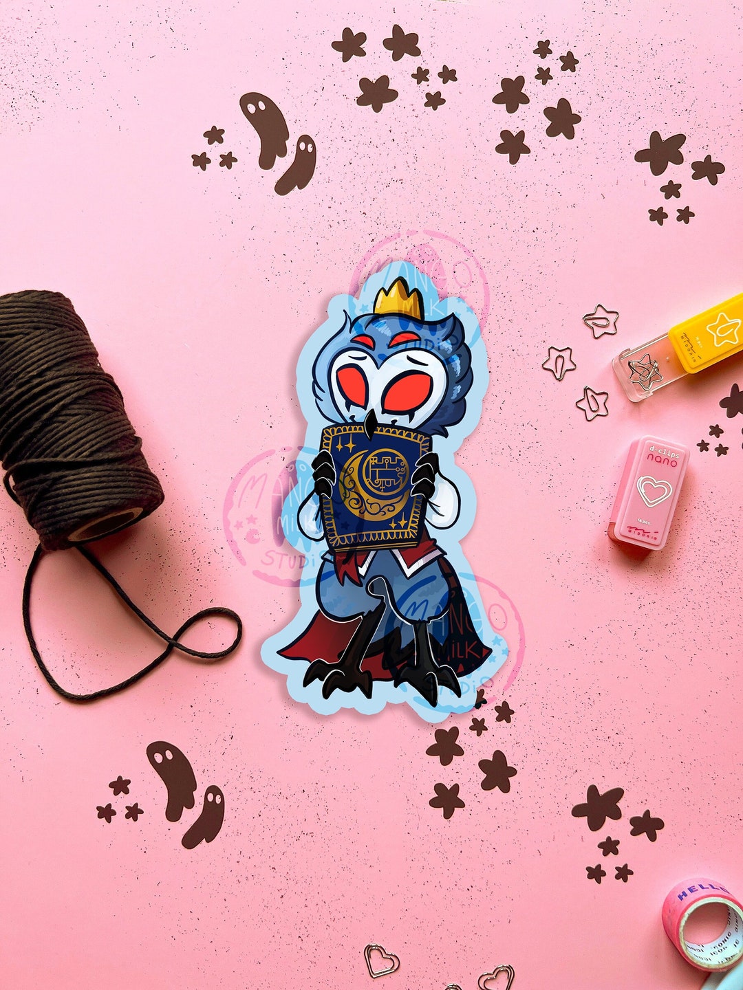 Baby Stolas Vinyl Sticker Helluva Boss Owl Demon Goeisha Small Young ...