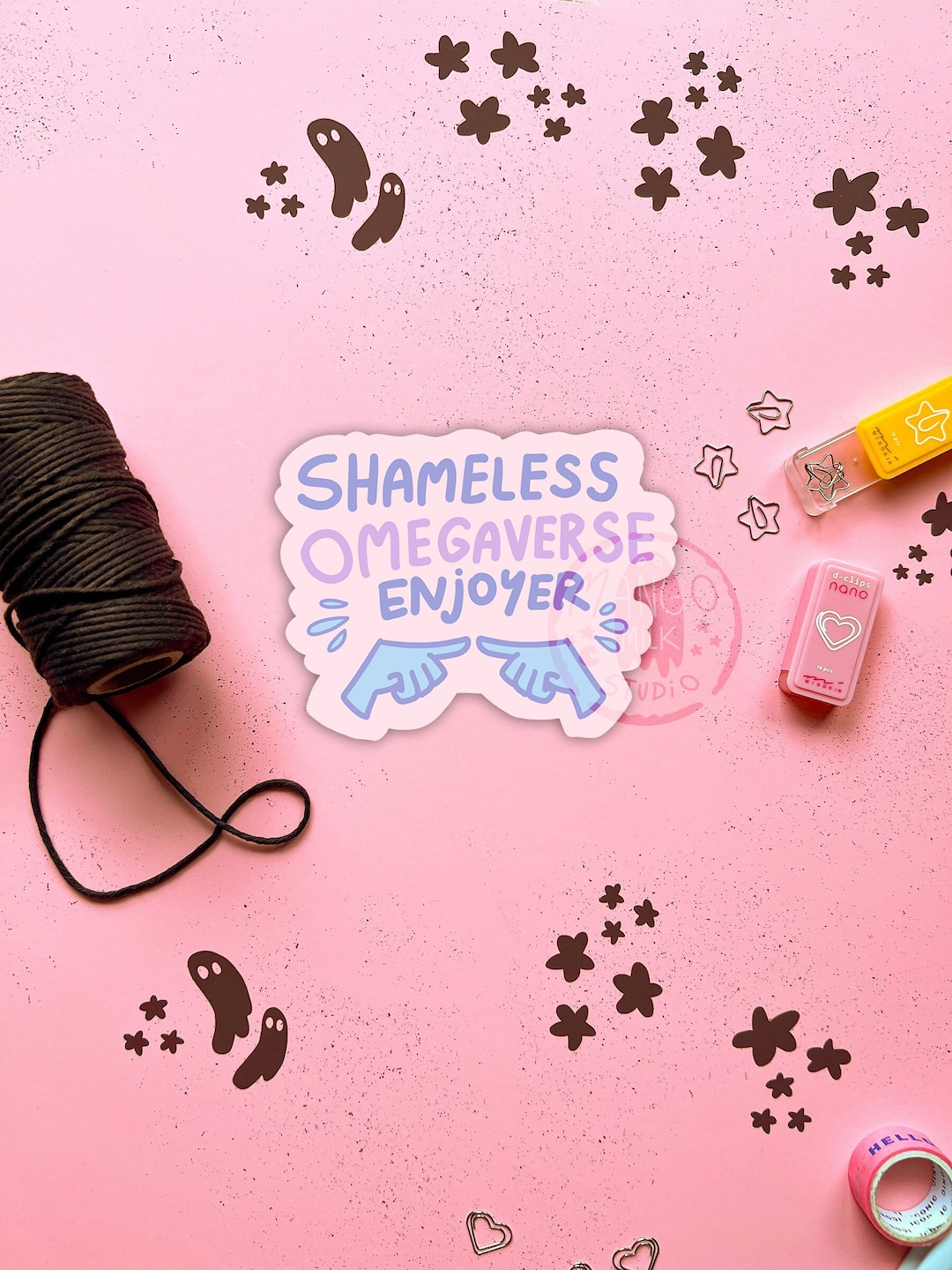 Shameless Omegaverse Enjoyer Sticker | Omega - Alpha - Beta ...