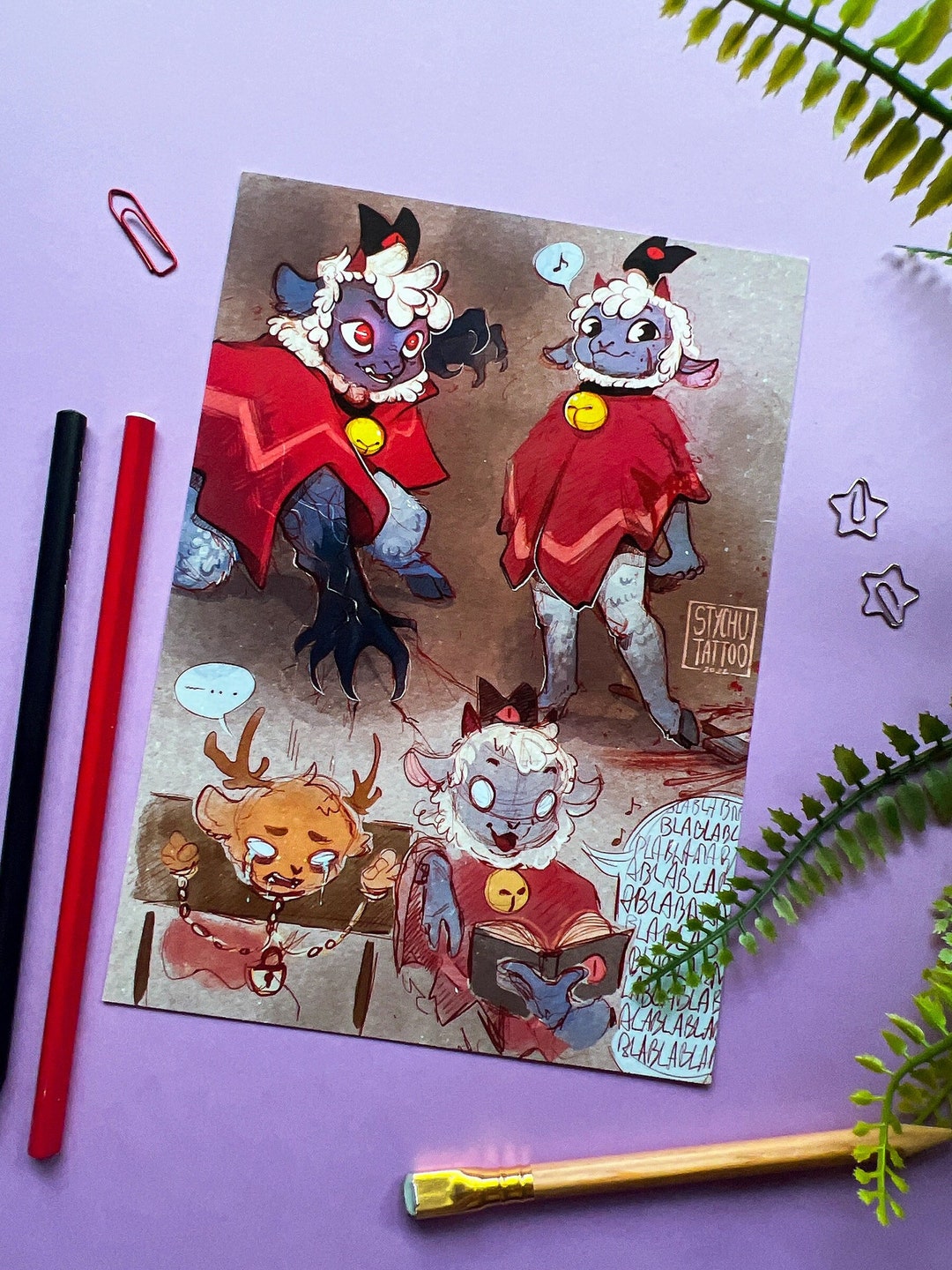 Cult of the Lamb Print | Cotl - Illustration - Indie Game - Creepy ...