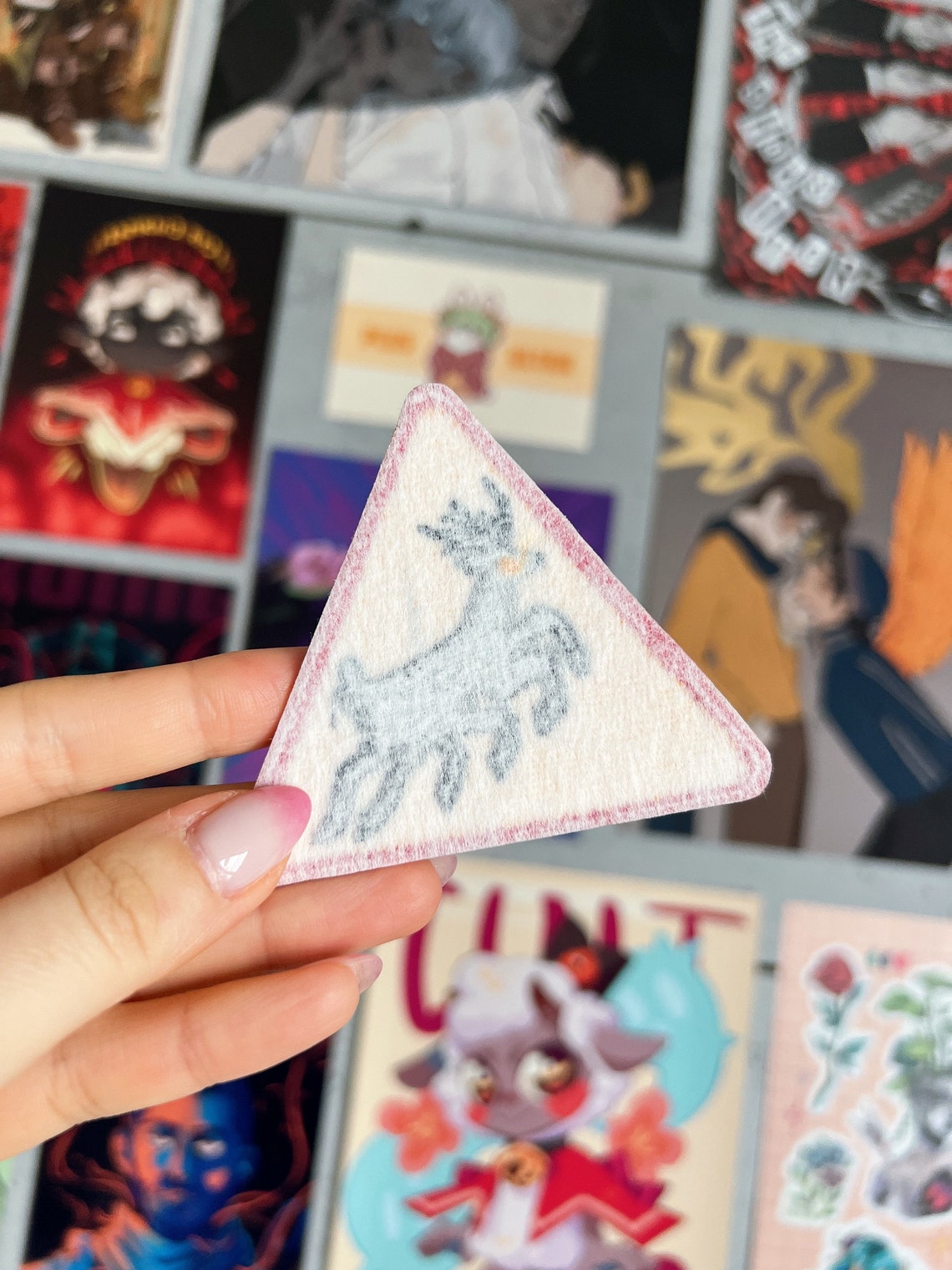 Cryptid Deer Warning Embroidered Patch | Paranormal - Scp - Patches ...