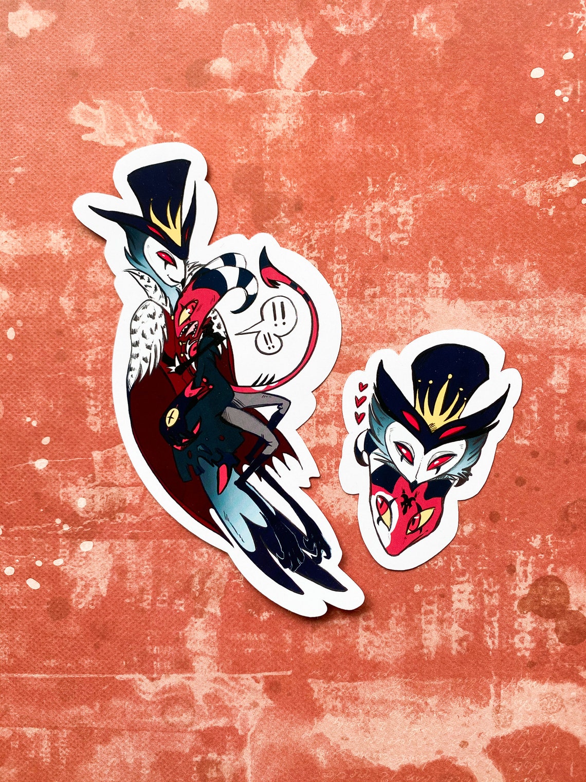 Blitzo X Stolas Stickers Sticker Stolitz Helluva Boss - Etsy