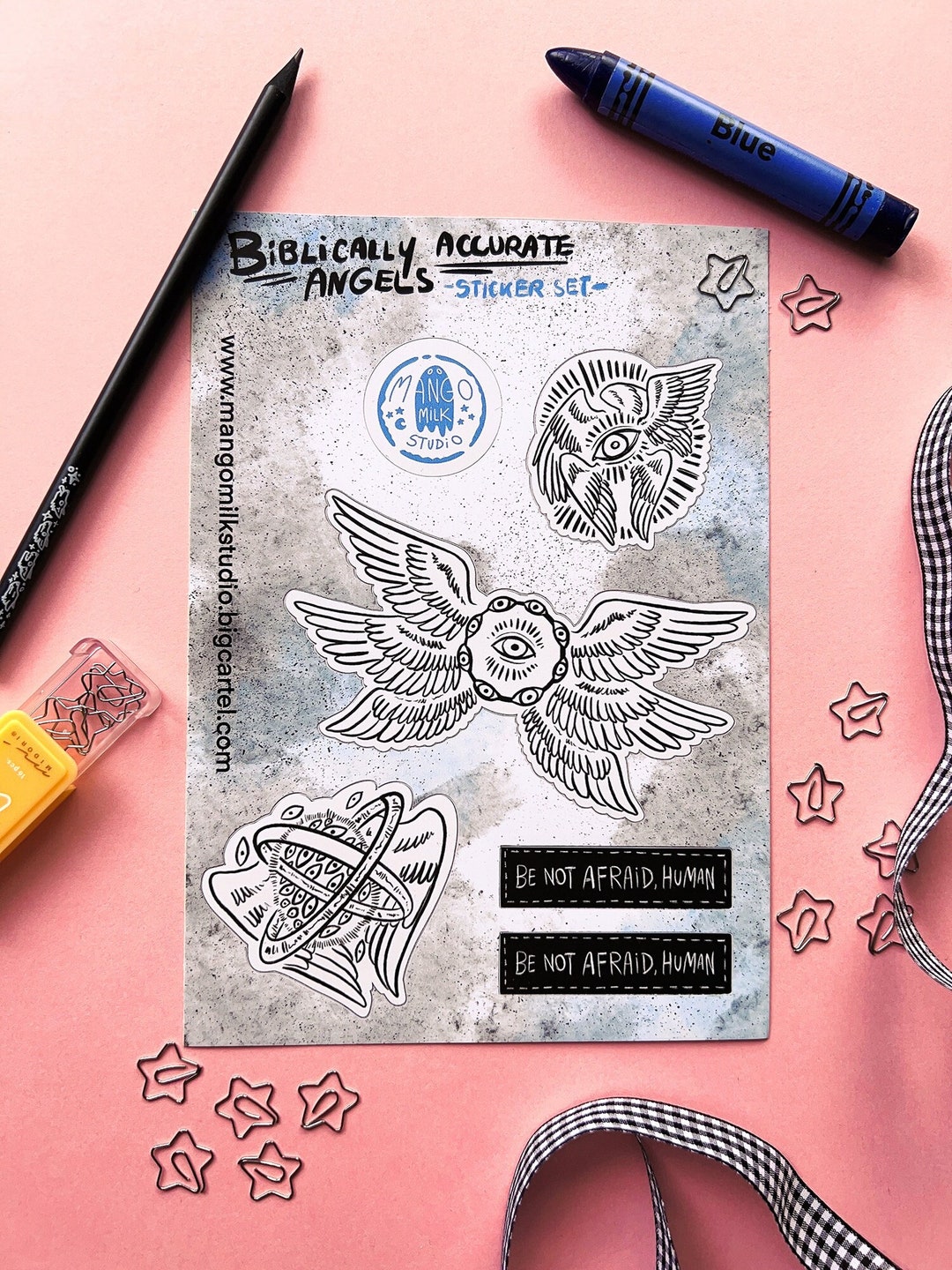 Biblical Accurate Angels Sticker Set - Cryptic Angel Stickers | Csp ...