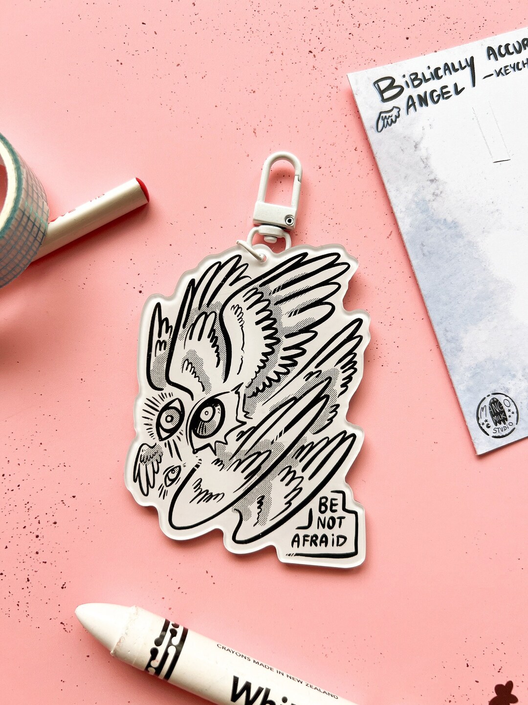 Biblical Accurate Angels Acrylic Keychains Angel Keychain Cryptic ...