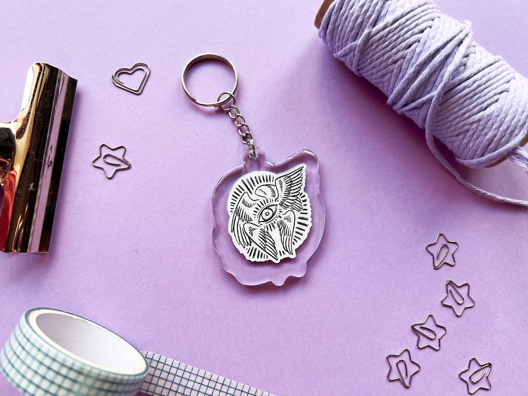 Biblical Accurate Angel Epoxy Keychain Angels Cryptic - Etsy