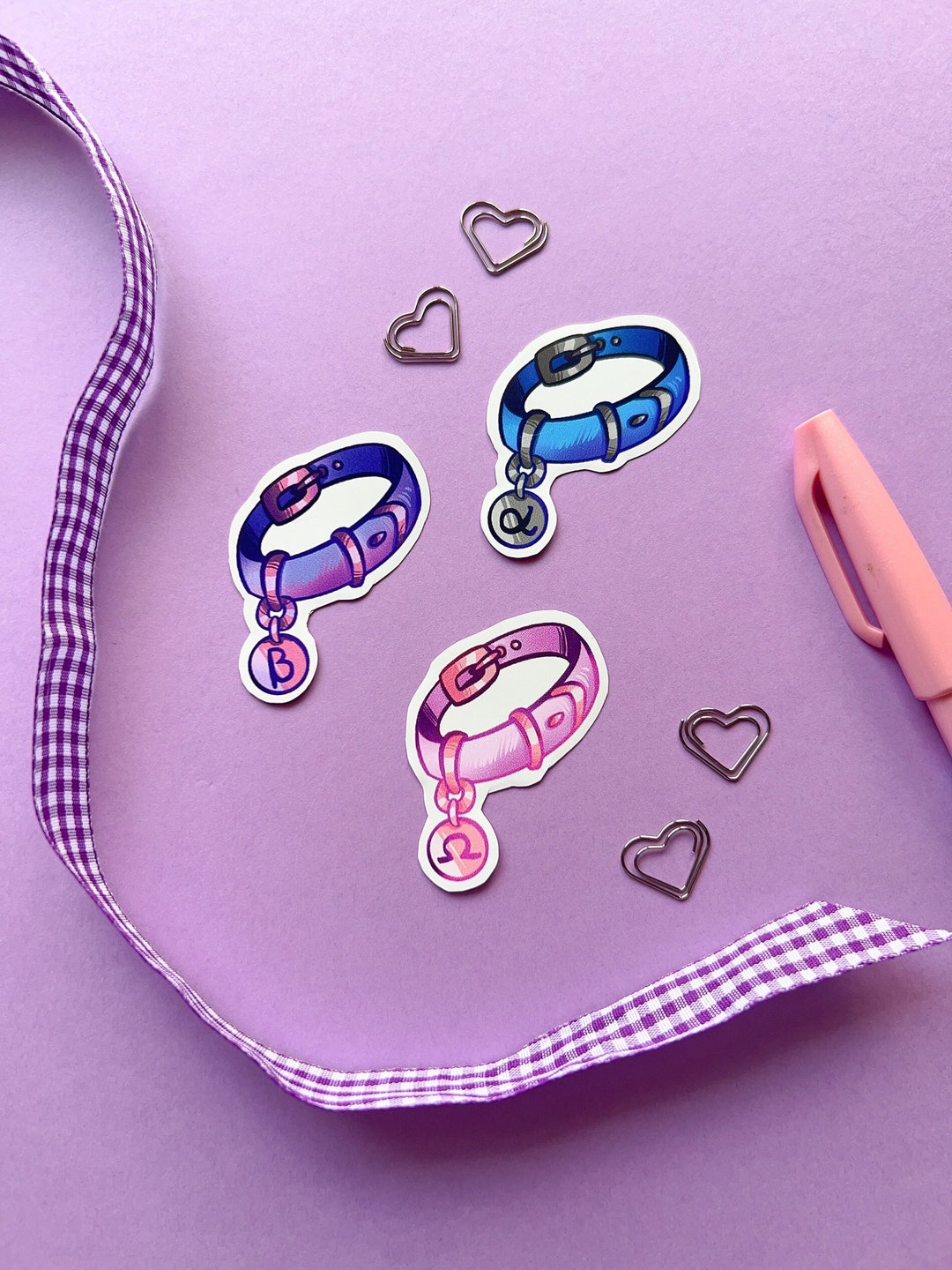 Omegaverse Collar Vinyl Stickers Fanfiction Sticker - Etsy