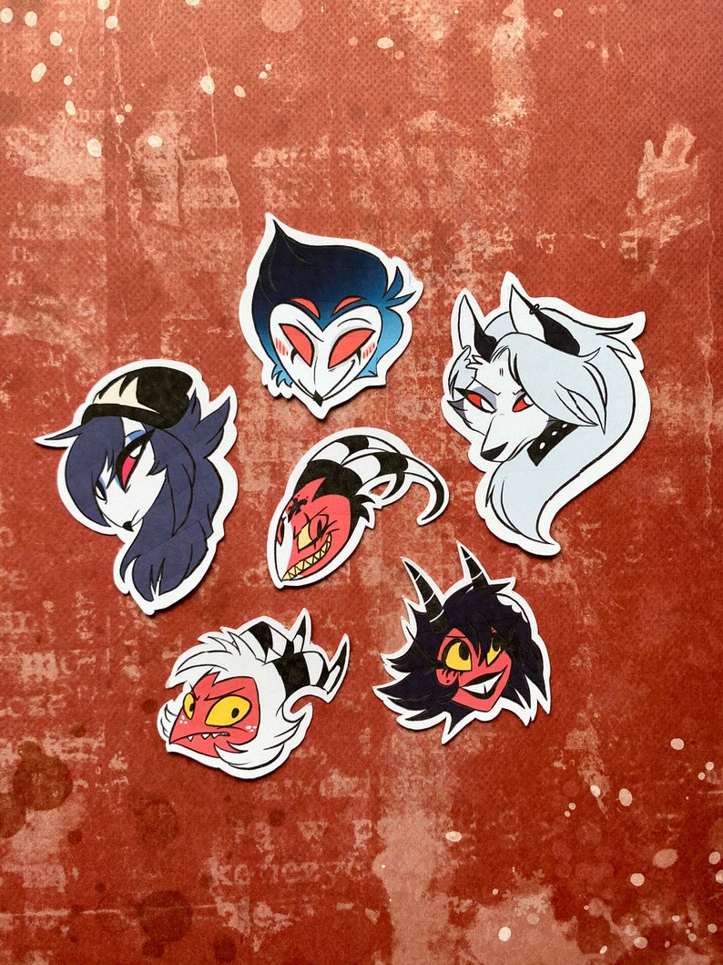 Helluva Boss Sticker Set Stickers Blitzo Moxxie Millie - Etsy Denmark
