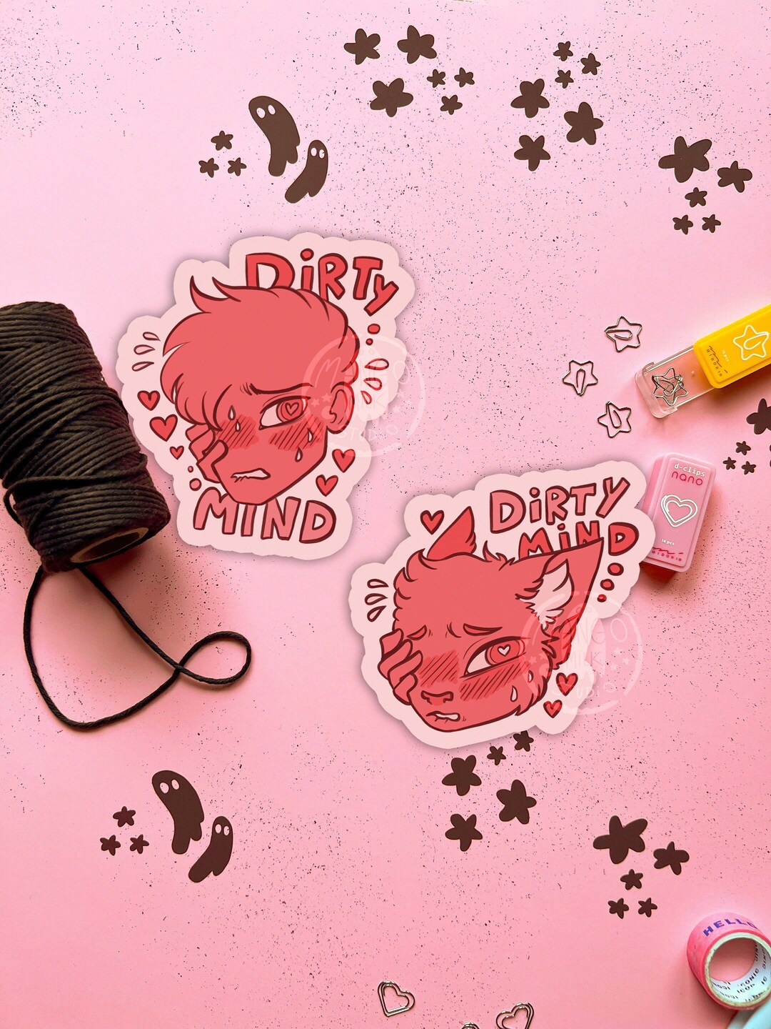 Dirty Mind Vinyl Sticker - Human Version - Furry Version | Fandom ...