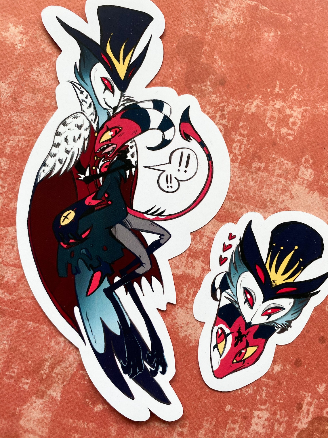 Blitzo X Stolas Stickers Sticker Stolitz Helluva Boss - Etsy