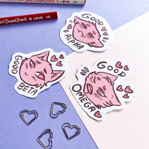 Good Alpha Beta and Omega Omegaverse Stickers Fanfiction Sticker Fanfic ...