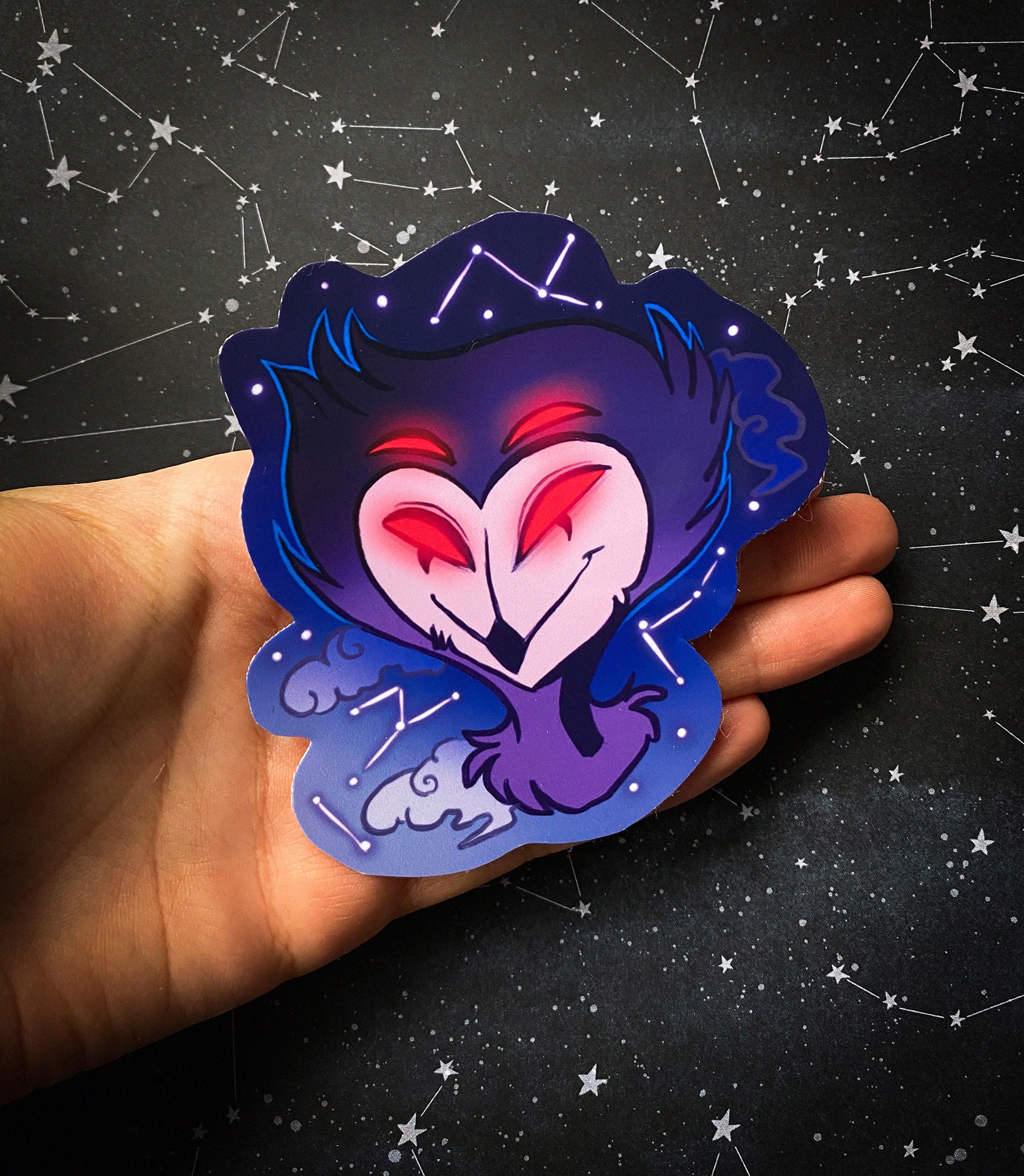 Stolas Big Vinyl Sticker Helluva Boss Owl Demon Show - Etsy Finland