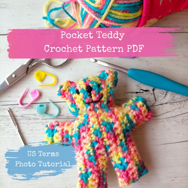 Pocket Teddy Bear - Etsy