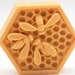 Type 2 - 3D Bee on Honeycomb Silicone Mold- 1 Cavities - Bee Mold ...