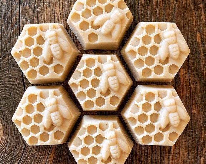 Bee on Honeycomb Silicone Mold- 6 Cavities - Bee Mold Silicone Molds ...