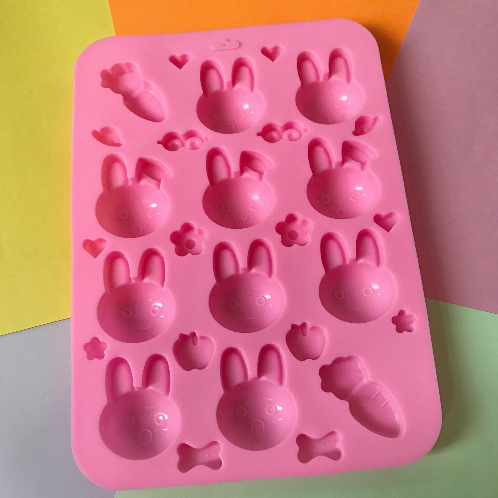 Bunny Silicone Mold - 10 Cavities - Rabbit Soap Mold Silicone Molds ...