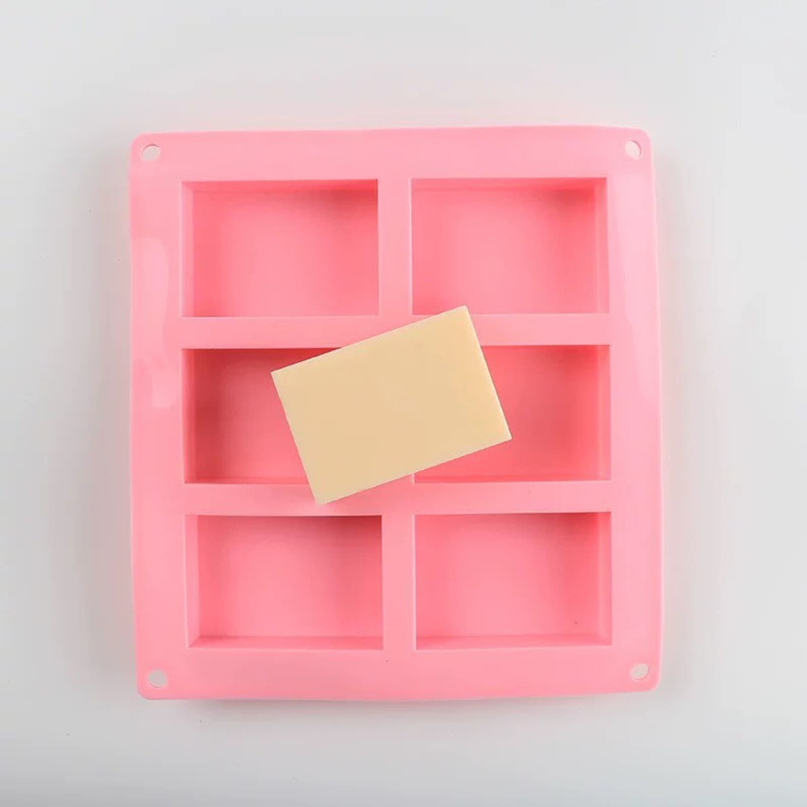 Rectangle Silicone Soap Mold 6 Cavities Rectangle Soap - Etsy