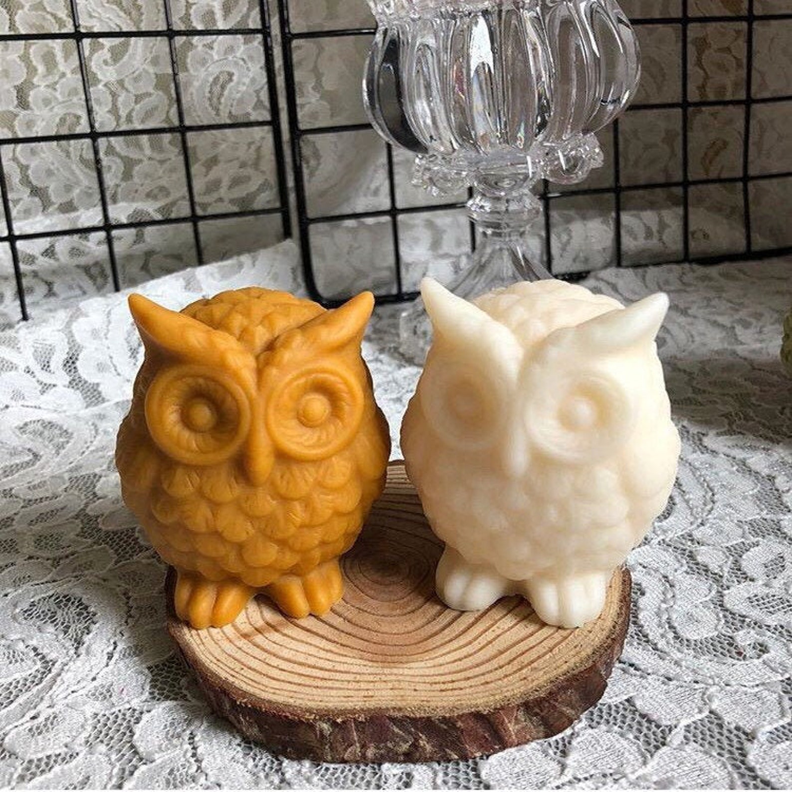3D Big Owl Silicone Mold - 1 Cavities - Owl Soap Mold Animals Silicone ...