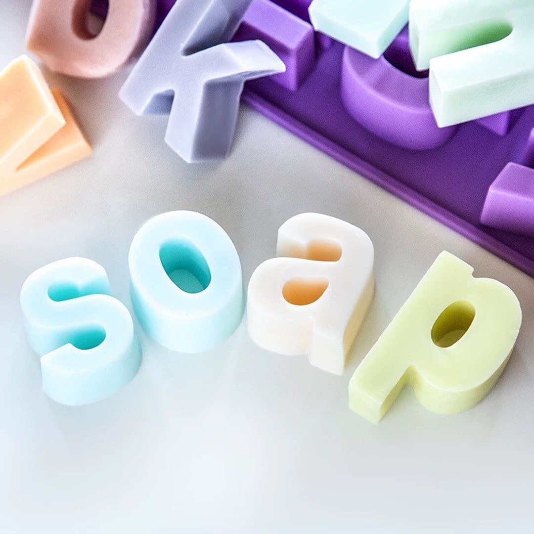 Alphabet Silicone Soap Mold - Lowercase Letters, 26 Cavities - Etsy