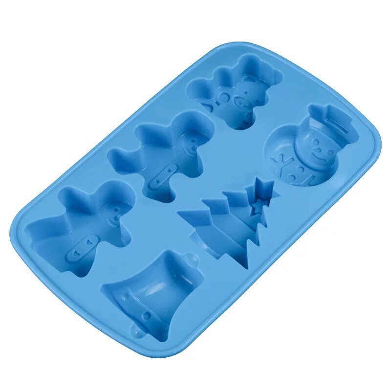 Christmas Snowman Bells Gingerbread Man Bear Tree Silicone | Etsy