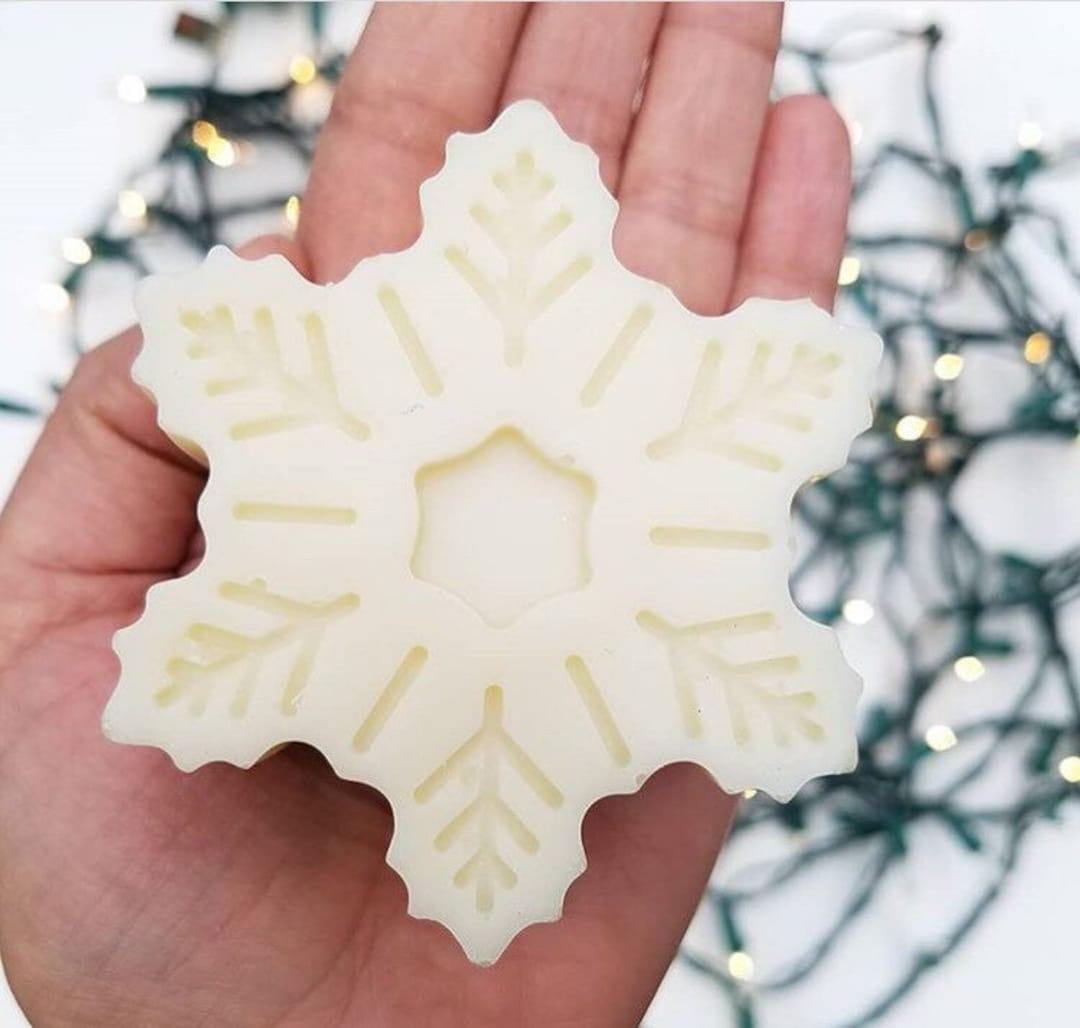 Snowflake Silicone Soap Mold - 6 Cavities - Christmas Soap Mold ...
