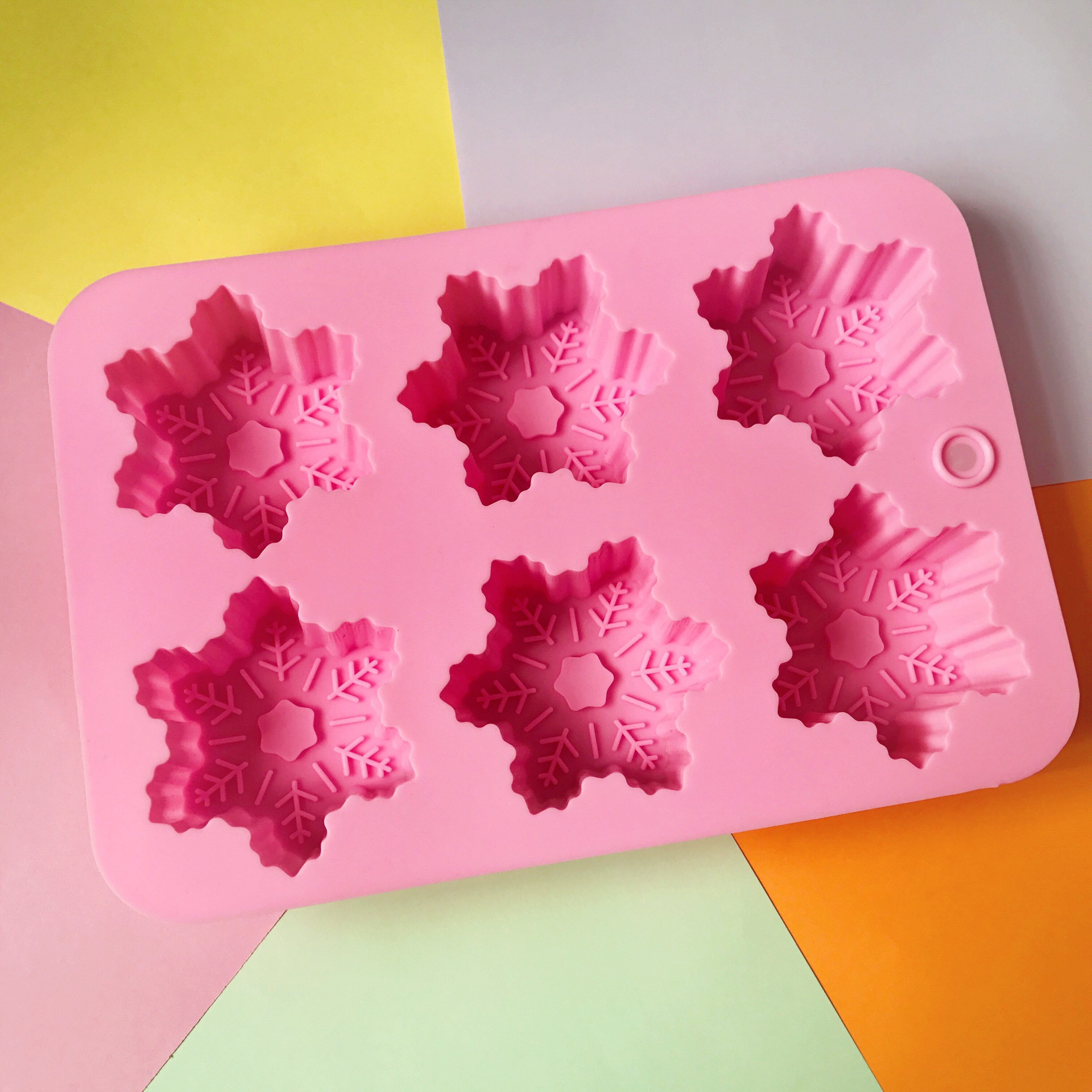 Snowflake Silicone Soap Mold 6 Cavities Christmas Soap - Etsy