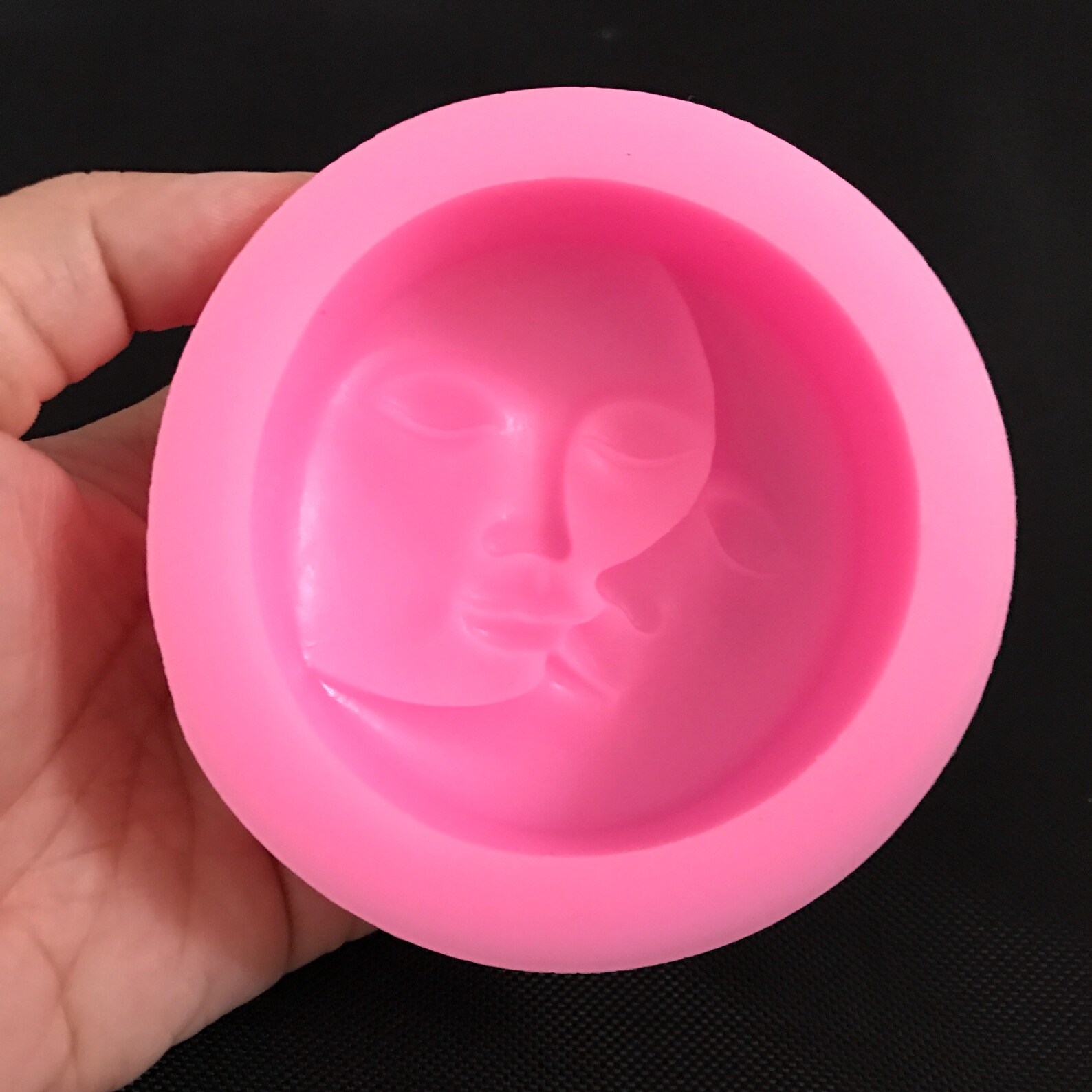 Sun and Moon Double Face Silicone Mold - 1 Cavities - Face Silicone ...