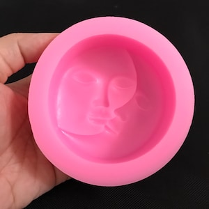 Sun and Moon Double Face Silicone Mold - 1 Cavities - Face Silicone ...