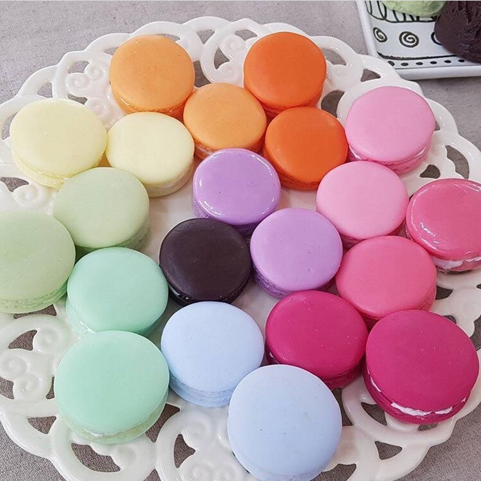 3D Macaroon Silicone Mold 6 Cavities Macaroon Soap Mold | Etsy