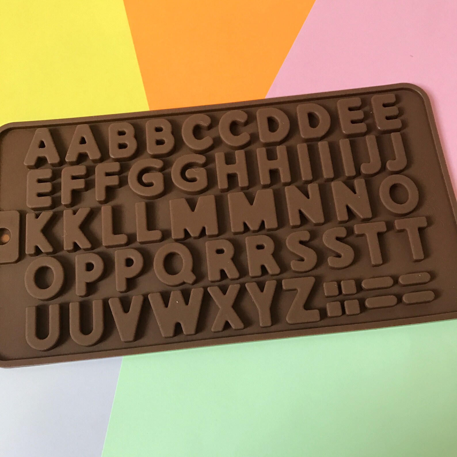 Mini Alphabet Mold Silicone Chocolate Mold - 52 Cavities - Soap Mold ...