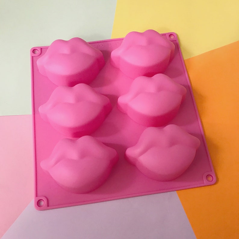 Sexy Lip Silicone Soap Mold - 6 Cavities - Sexy Lip Soap Mold Silicone ...
