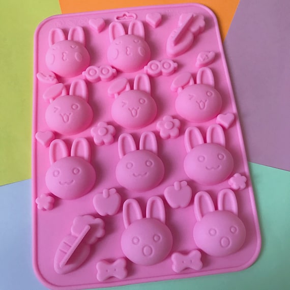 Bunny Silicone Mold 10 Cavities Rabbit Soap Mold Silicone | Etsy