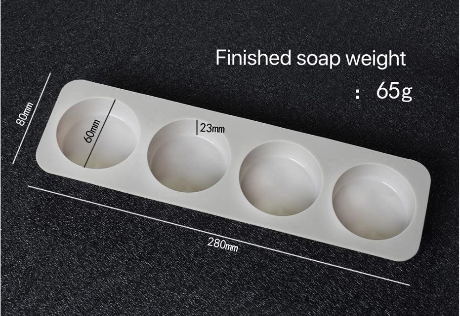 Set of 3 Basic Shape Molds 4 cavities per mold Circle | Etsy