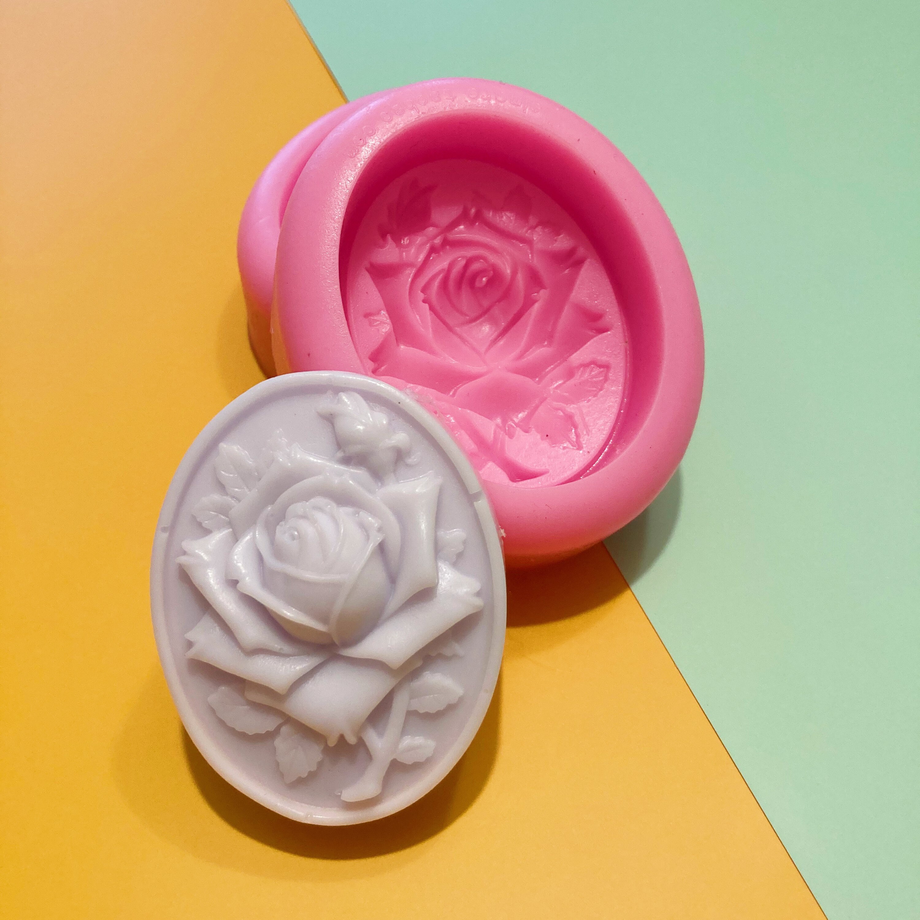3D Rose Flower Silicone Mold 1 cavities Rose soap mold | Etsy