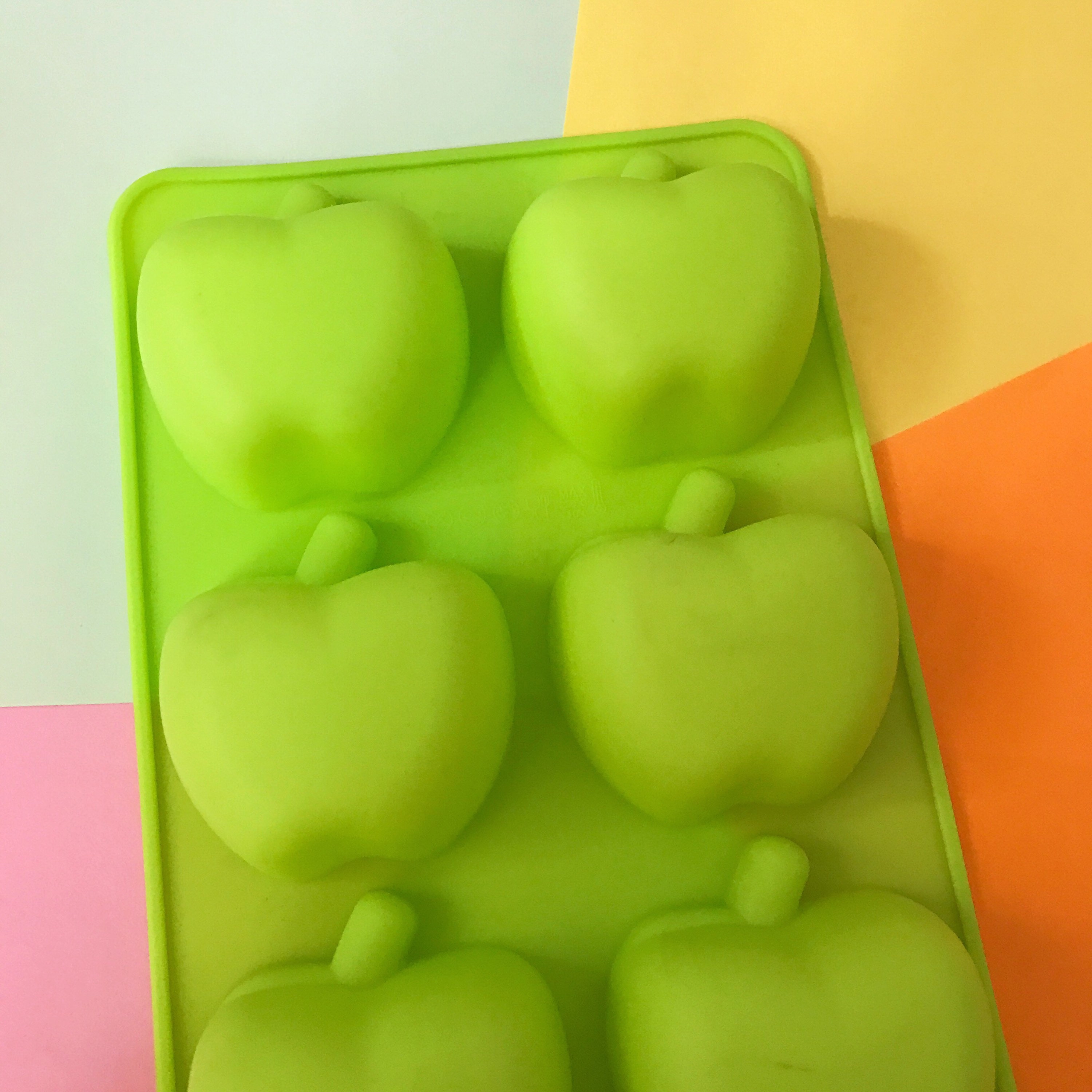 Apple Silicone Soap Mold 6 cavities Apple soap mold fruit | Etsy