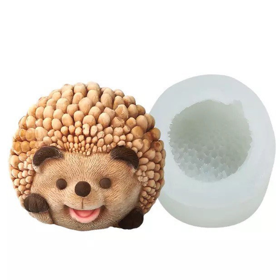 3D Hedgehog Silicone Mold 1 Cavities Hedgehog Soap Mold Animals ...