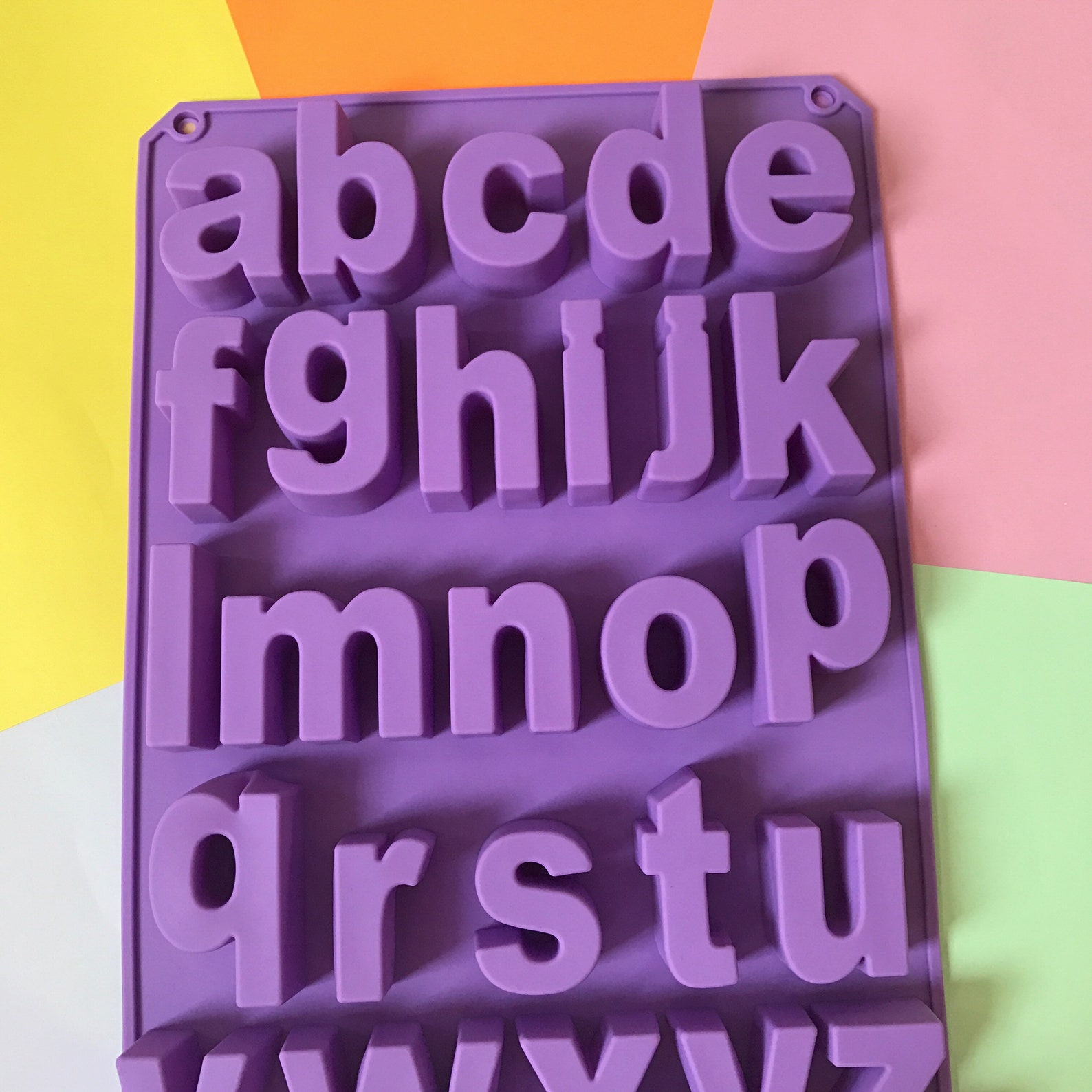 Lower Case Letter Alphabet A-Z Silicone Mold 26 Cavities - Etsy