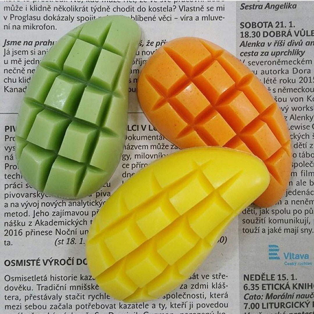 3D Mango Silicone Mold- 1 Cavities - Mango Soap Mold Fruit Silicone ...
